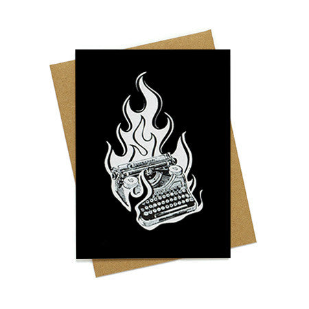 Flaming Typewriter – Lure Paper Goods